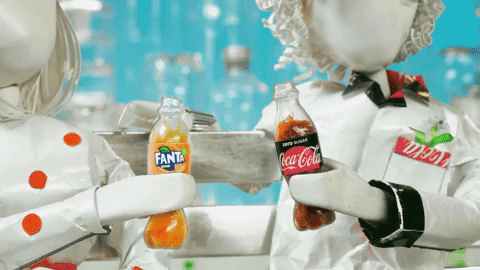 Stop Motion Coca Cola Fanta GIF | GIFs.nl