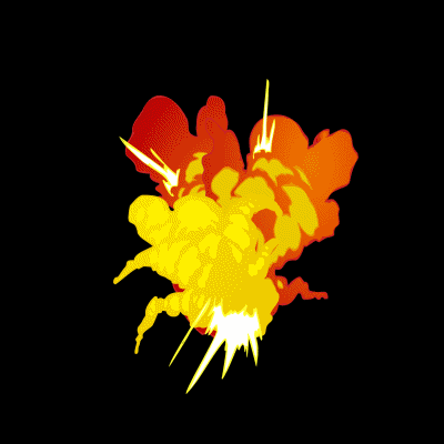 Gebouw Explosie Geanimeerde Gif
