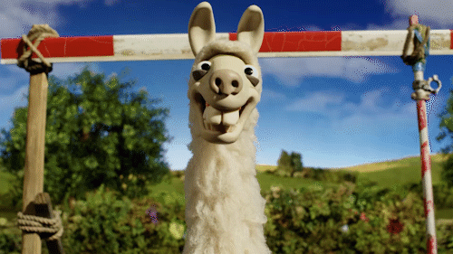 Animiertes Lama Gif