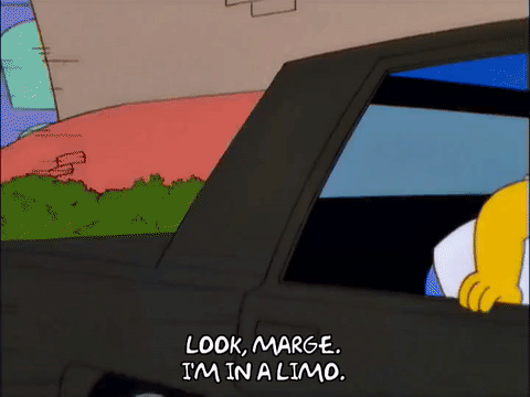 Limo Homer Simpson Seizoen 12 GIF | GIFs.nl
