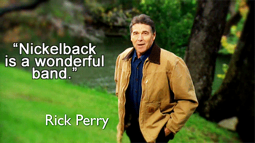 Nickelback Politiek Rick Perry GIF | GIFs.nl