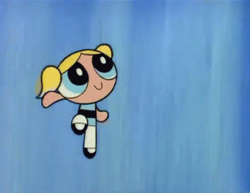 Spotprent The Powerpuff Girls Bubbles GIF | GIFs.nl