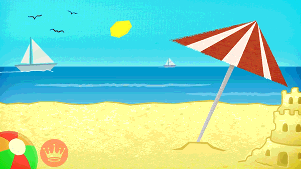 Grappig Strand Zomer GIF | GIFs.nl