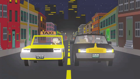 Het Rijden Race Taxi GIF | GIFs.nl