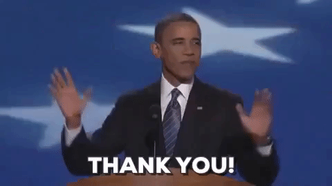 Dank Je Bedankt Barack Obama GIF | GIFs.nl