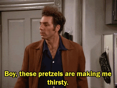 Dorstig Seinfeld Cosmo Kramer GIF | GIFs.nl