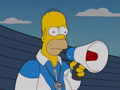 Onzeker Homer Simpson Homerus GIF | GIFs.nl